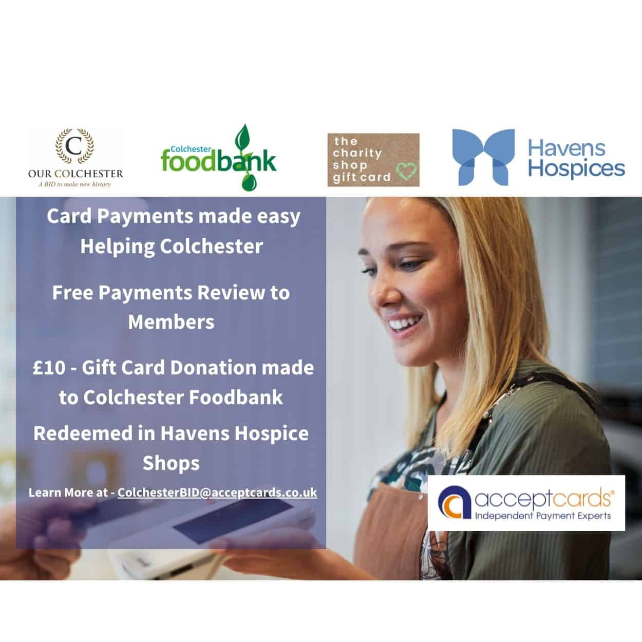 New Partner News – Our Colchester BID - Accept Cards